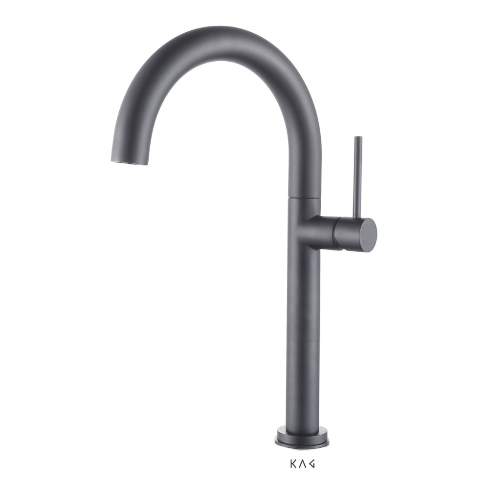 ברז לכיור מונח | 10 שנות אחריות | אפור גרפיט | מק"ט 767/6 - קלאס ברז ...